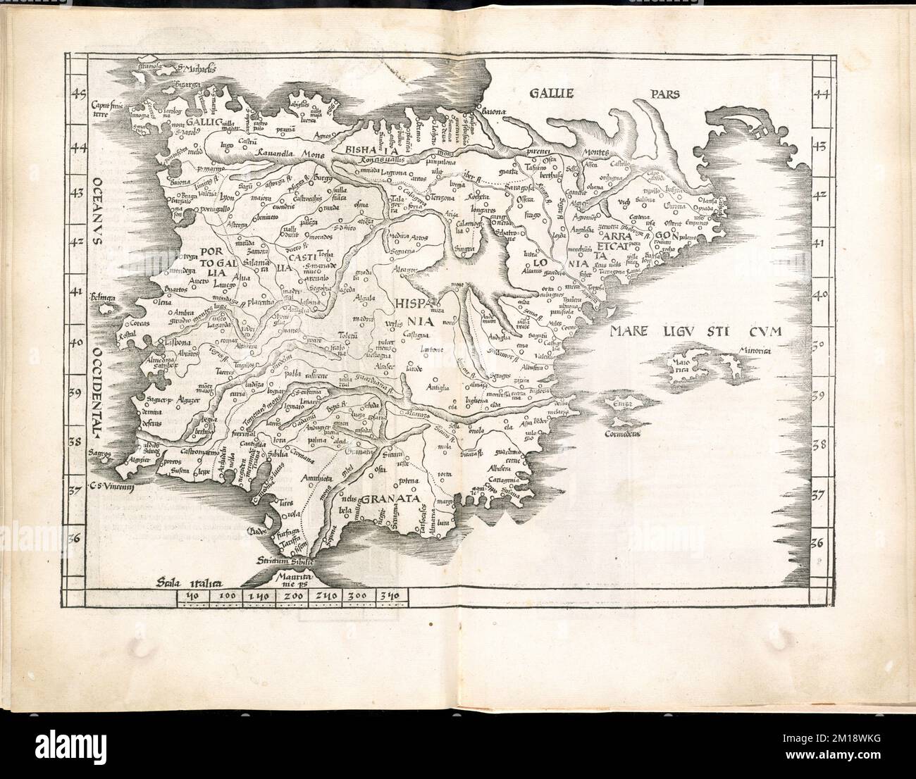 Map of spain 1800 hi-res stock photography and images - Alamy
