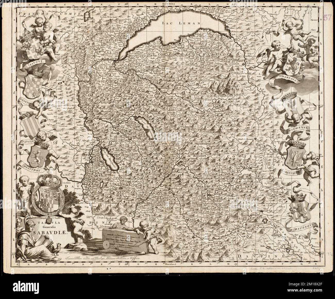 Tabula generalis Sabaudiae , Savoy France and Italy, Maps, Early works ...