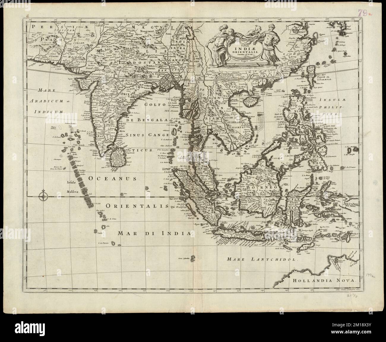 Tabula Indiae orientalis , Southeast Asia, Maps, Early works to 1800 ...
