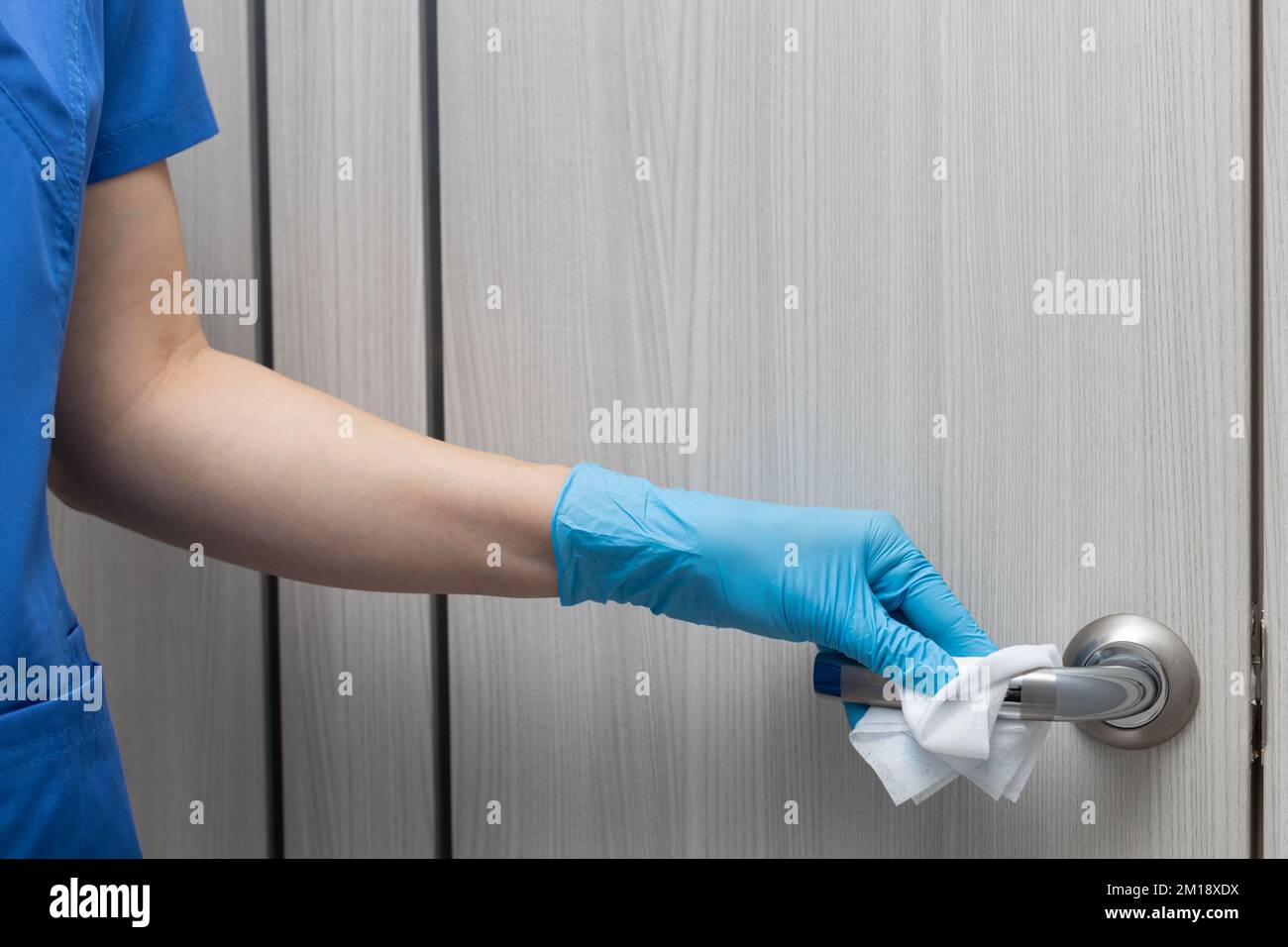 man disinfecting the interior of the house. room disinfection. cleaning ...