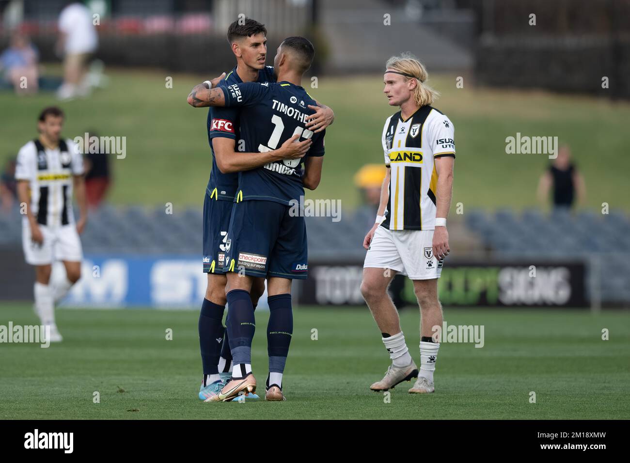 Sydney, Australia. 11th Dec, 2022. Melbourne Victory players celebrate ...
