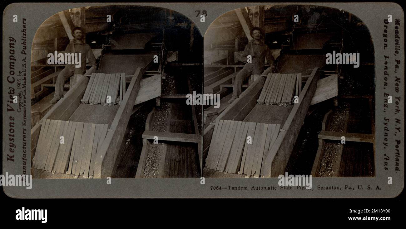 Tandem automatic slate picker, Scranton, Pa. , Coal, Machinery, Coal ...