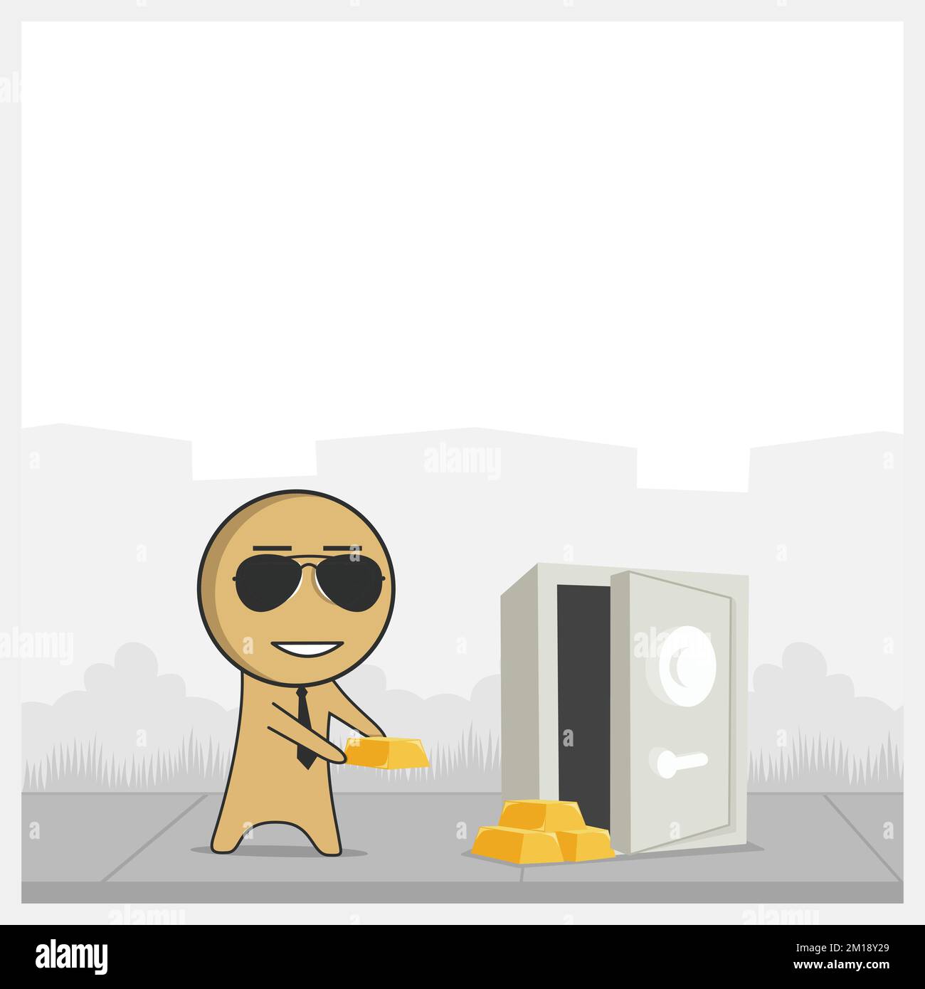 Gold bullion person Stock Vector Images - Alamy