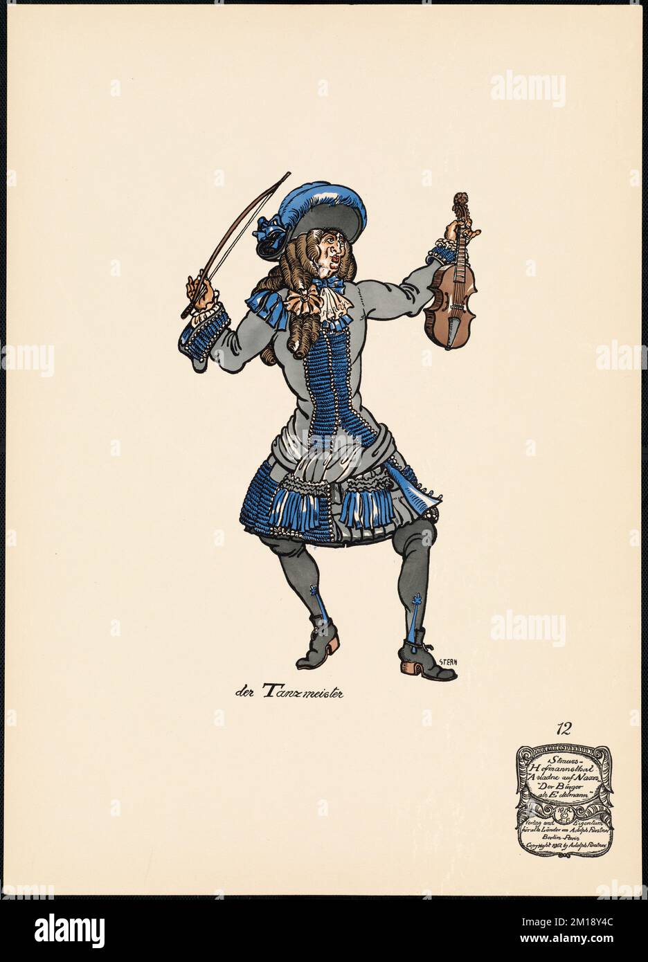 Der Tanzmeister , Operas & operettas, Costumes Stock Photo - Alamy