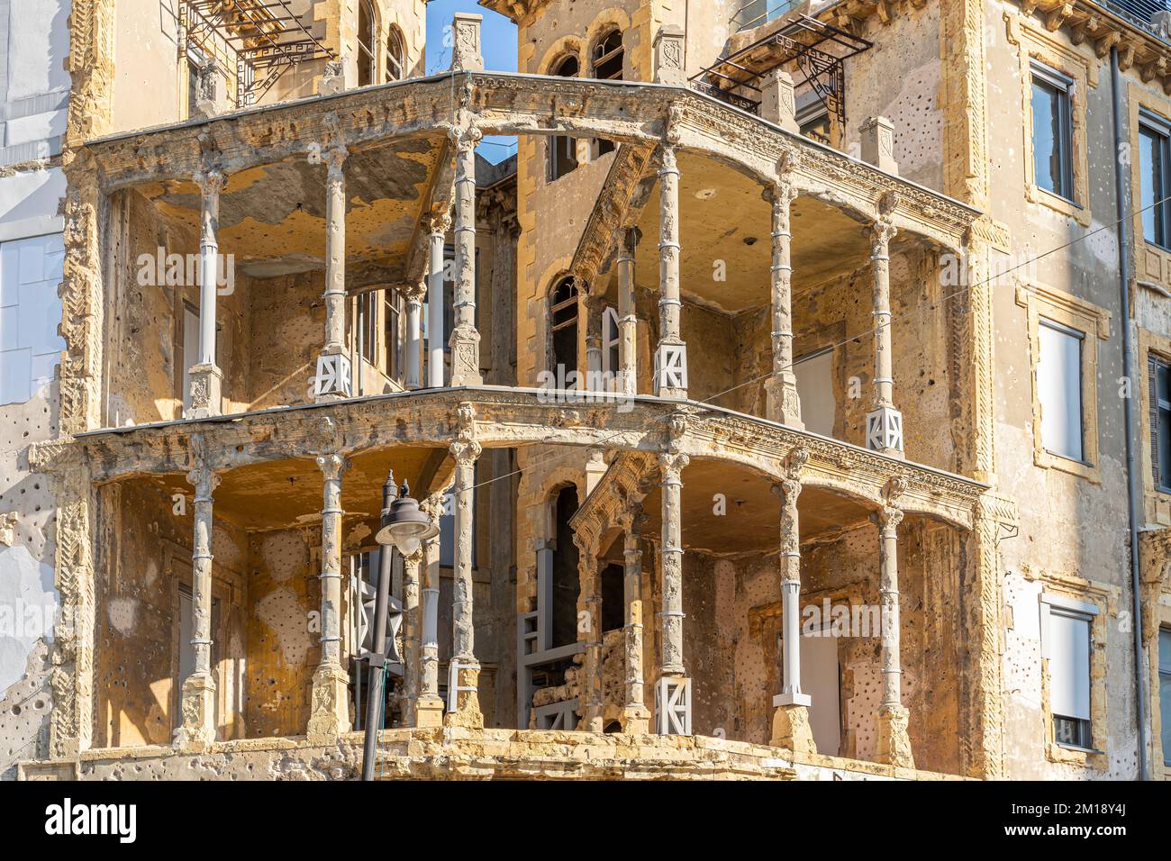 Beirut’s yellow house, Beirut, Lebanon Stock Photo - Alamy
