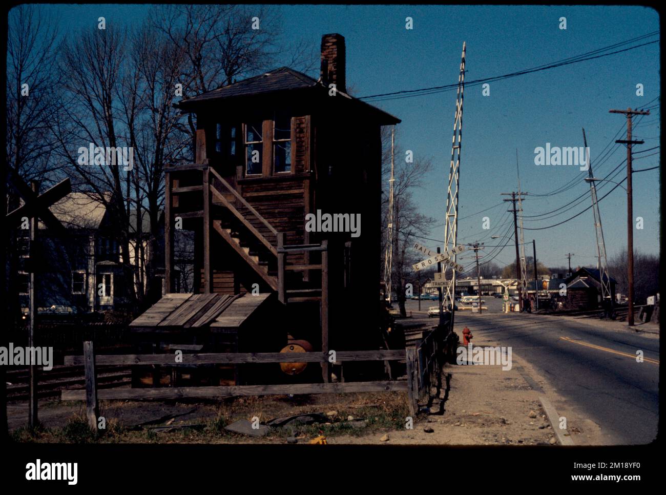 Taunton RR crossing with switchhouse , Railroad crossings, Railroad ...