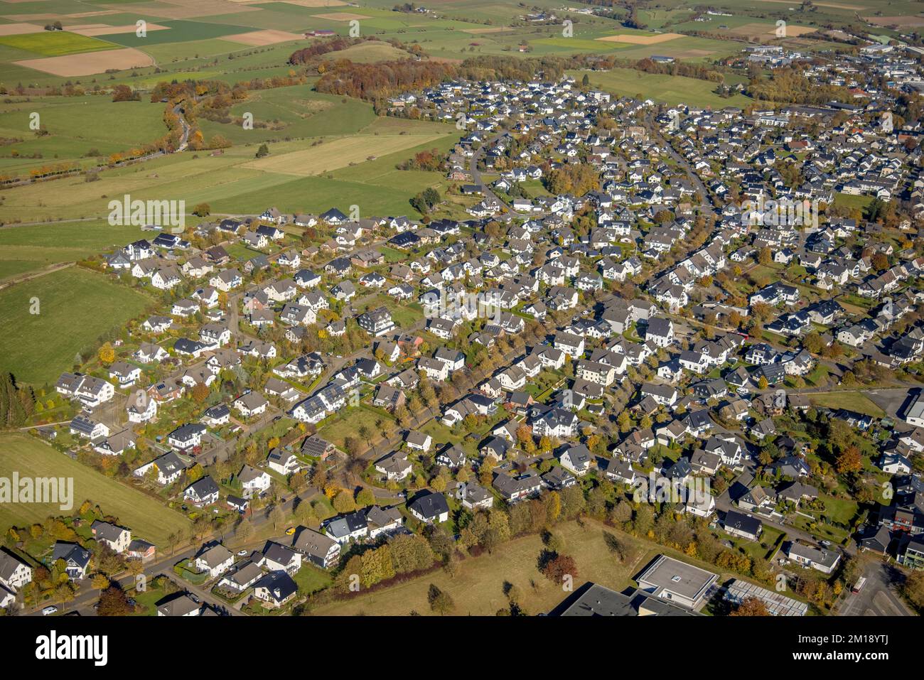 Village view with housing estate in brilon hi-res stock photography and ...