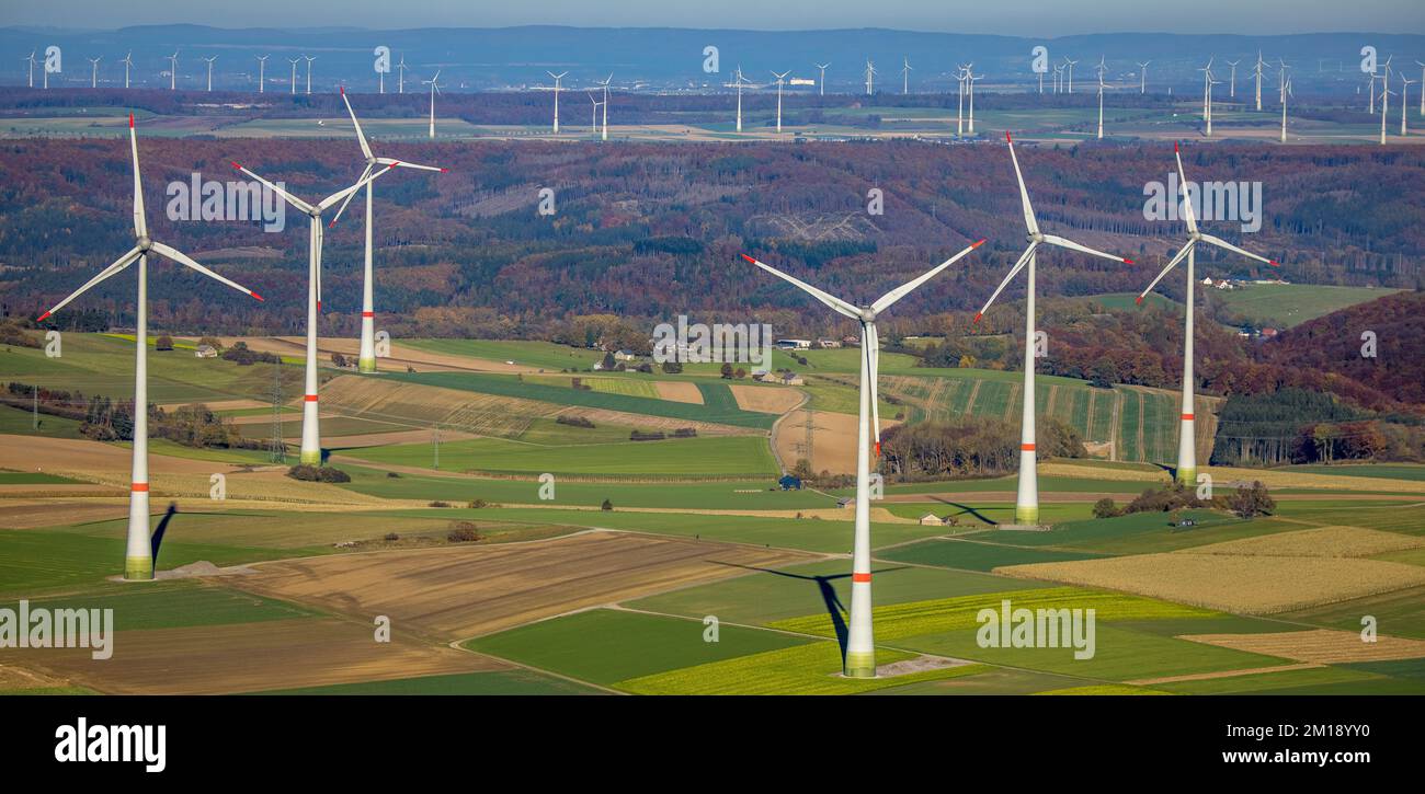 Distant view and wind farm in brilon hi-res stock photography and ...