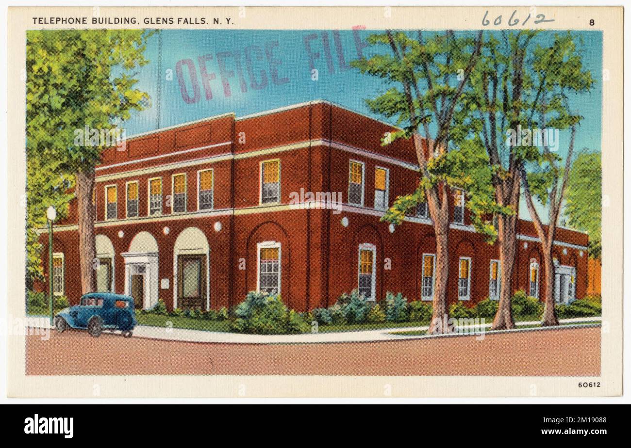 Telephone building, Glens Falls, N. Y. , Industrial facilities, Tichnor ...
