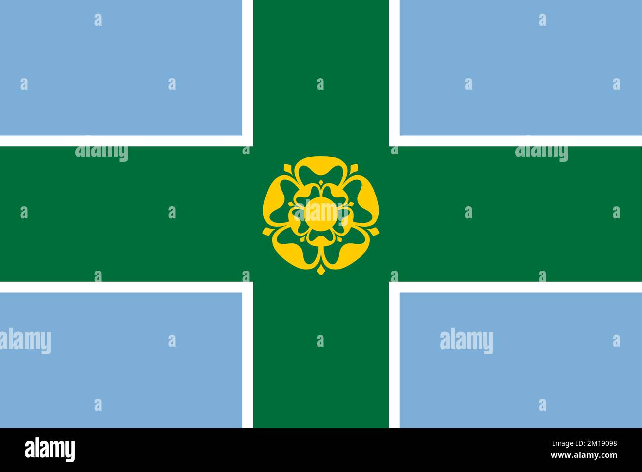 Flag of Derbyshire Ceremonial county (England, United Kingdom of Great ...