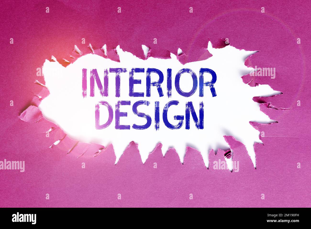 Handwriting text Interior Design. Internet Concept the art of designing ...