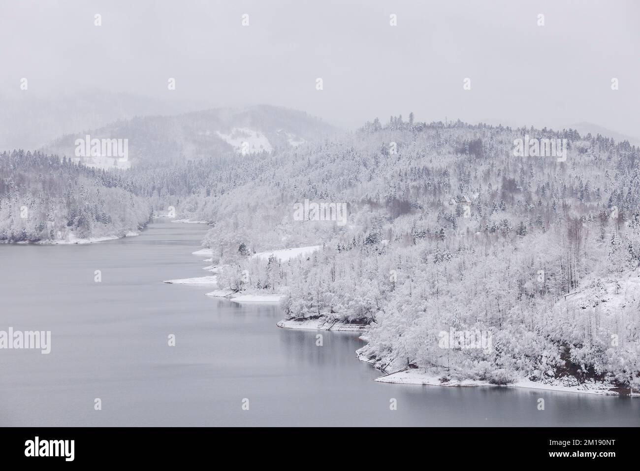 Croatia. 11th Dec, 2022. Snow covered Gorski Kotar, in Croatia, on Dec ...