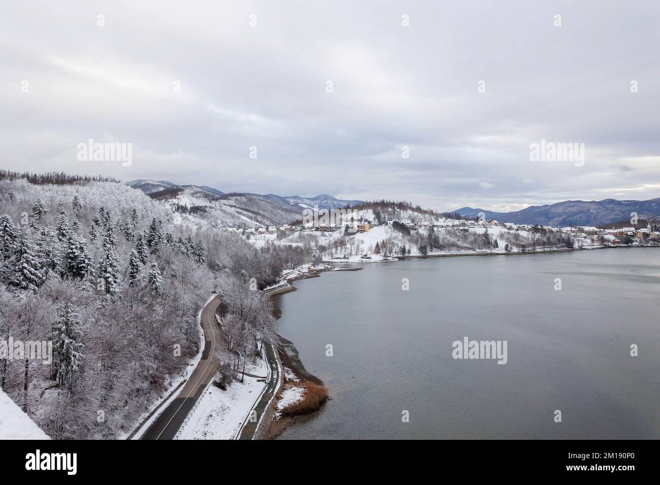 Croatia. 11th Dec, 2022. Snow covered Gorski Kotar, in Croatia, on Dec ...