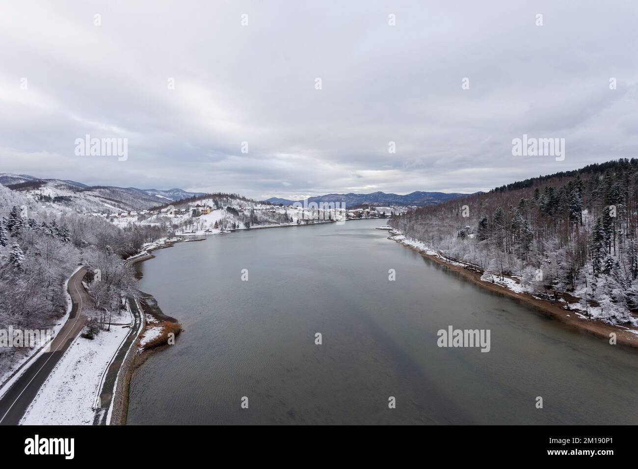 Croatia. 11th Dec, 2022. Snow covered Gorski Kotar, in Croatia, on Dec ...