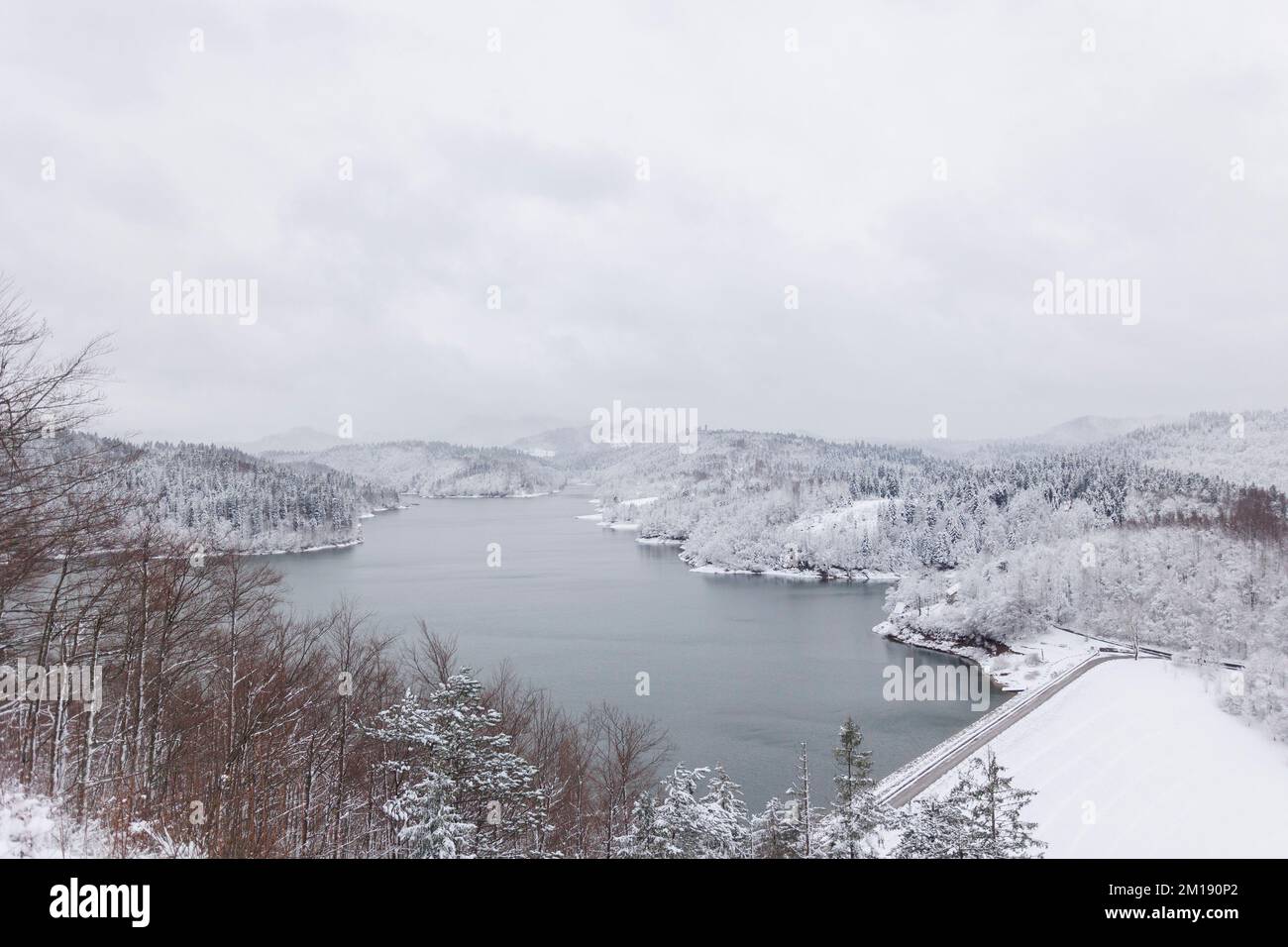 Croatia. 11th Dec, 2022. Snow covered Gorski Kotar, in Croatia, on Dec ...
