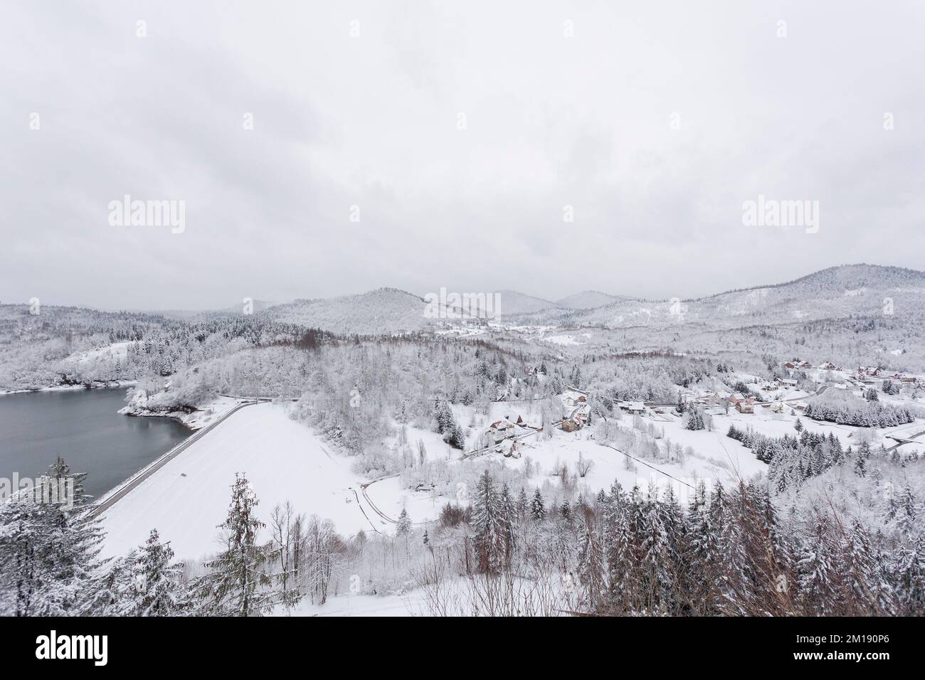 Croatia. 11th Dec, 2022. Snow covered Gorski Kotar, in Croatia, on Dec ...