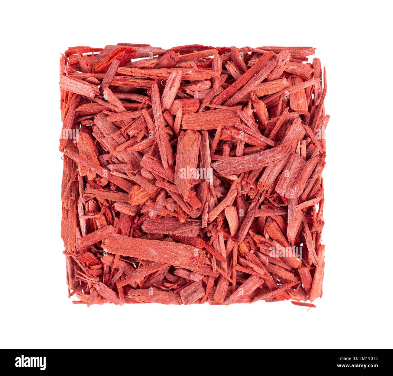 Red Sandalwood incense chips, isolated on white background. Sanderswood ...