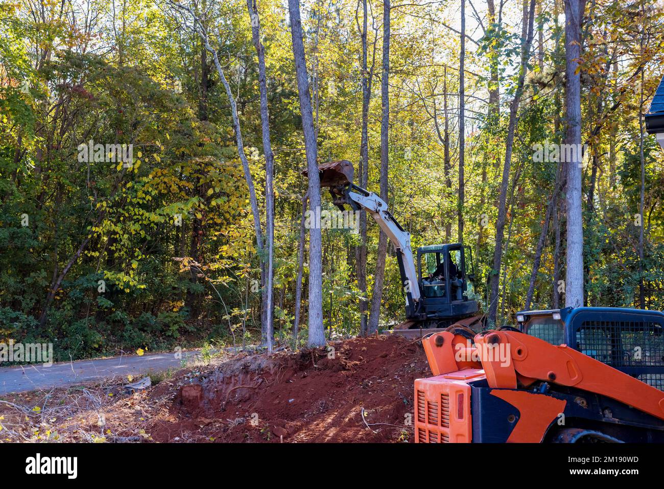 Bulldozer clearing trees hi-res stock photography and images - Alamy