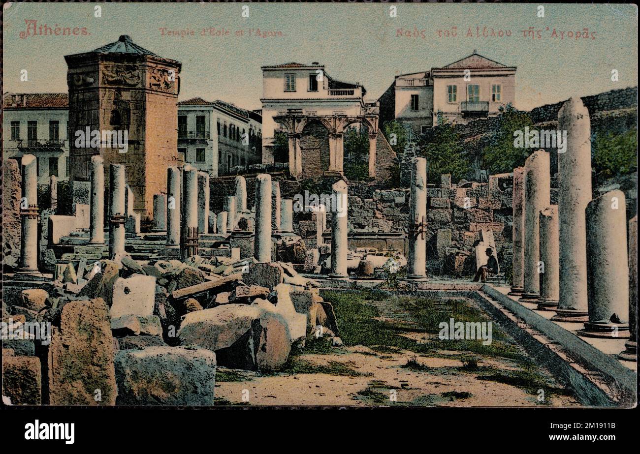 Temple d'Eole et l'Agora - Ναὸς τοῦ Αίόλου τῆς Άγορᾶς , Greek temples ...