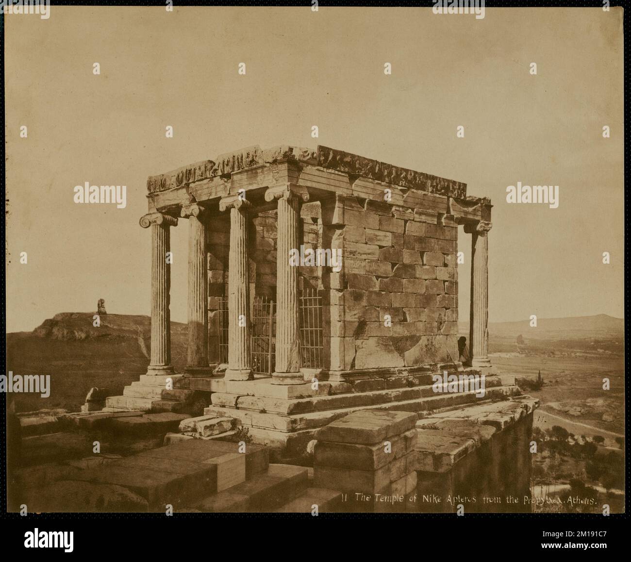 The Temple of Nike Apterous from the Propylaea. Athens , Greek temples ...