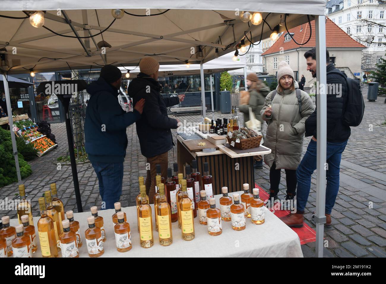 Copenhagen/Denmark/10 December 2022/ French drinks free testing event ...