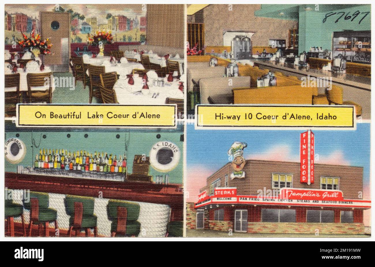 Templin's Grill, on beautiful Lake Coeur d'Alene, hi-way 10, Coeur d ...