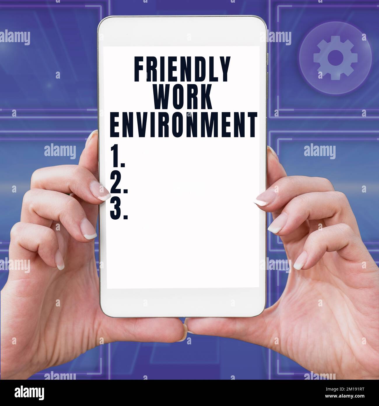 Sign displaying Friendly Work Environment. Business showcase future ...