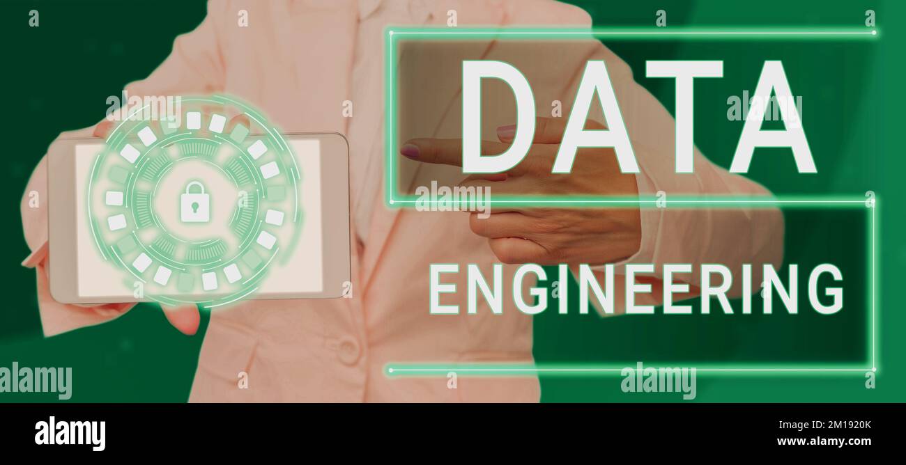 Inspiration showing sign Data Engineering. Concept meaning data science ...