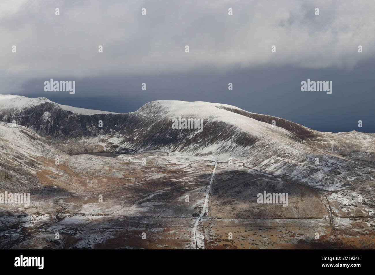 Snowdonia snowdon winter wales glyderau carneddau Stock Photo - Alamy