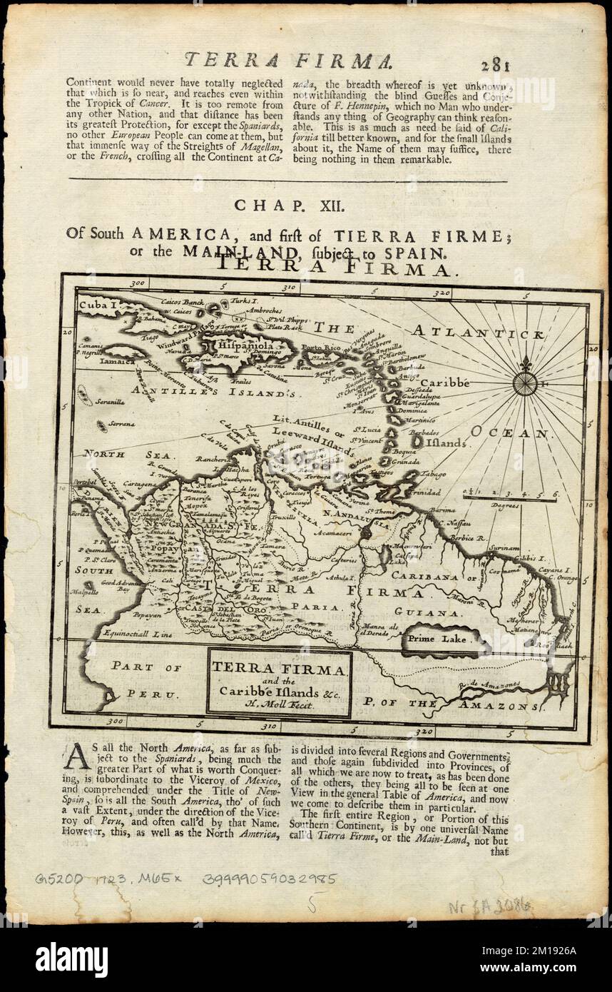 Terra Firma and the Caribbé Islands &c , South America, Maps, Early ...