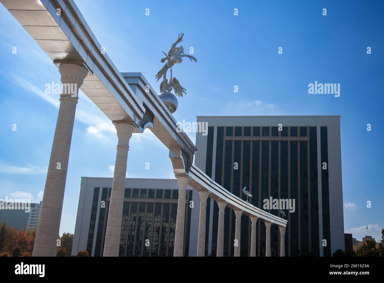Independence monument independence square tashkent hi-res stock ...
