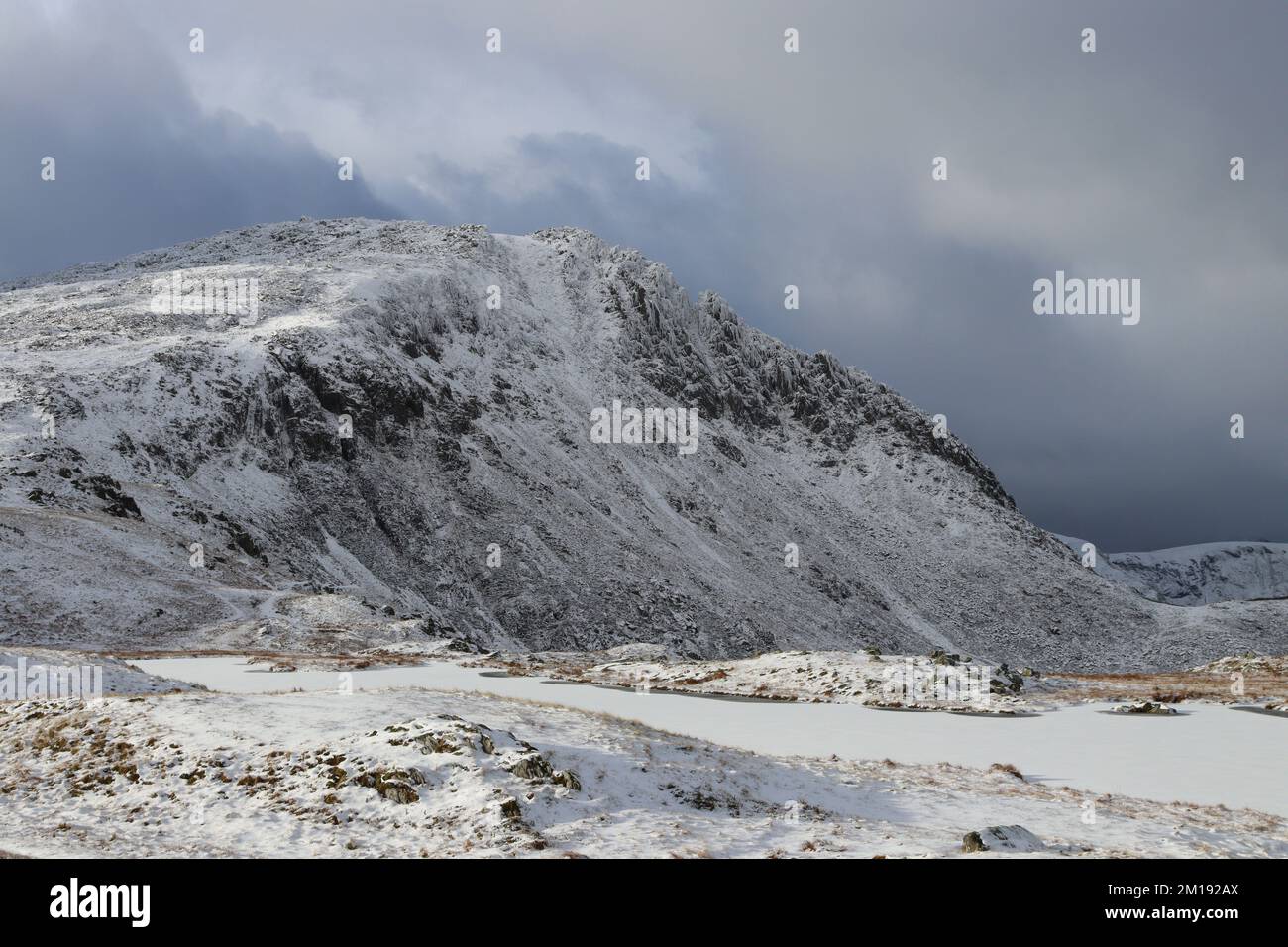 Snowdonia snowdon winter wales glyderau carneddau Stock Photo - Alamy