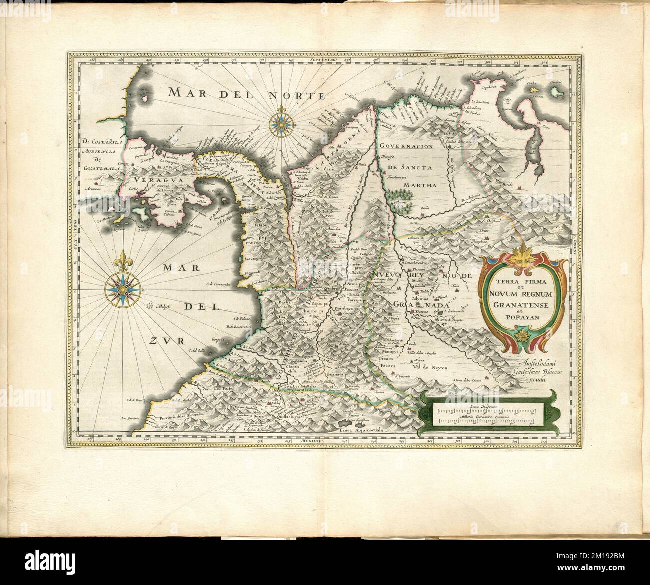 Terra Firma et Novum regnum Granatense et Popayan , Colombia, Maps ...