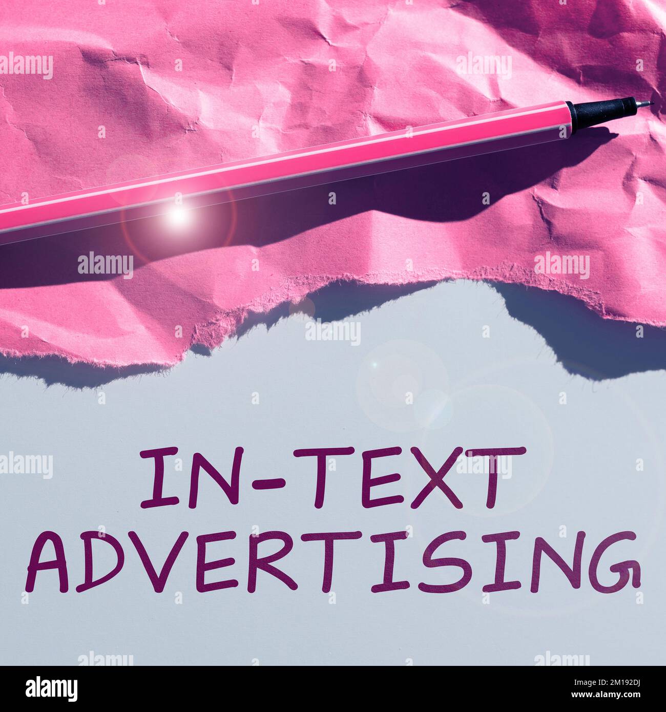 Conceptual display In Text Advertising. Business concept advertisement ...