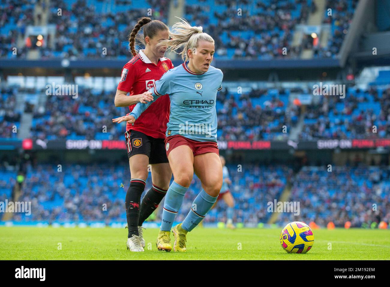 Lauren Hemp #11 of Manchester City in possession during the The FA ...