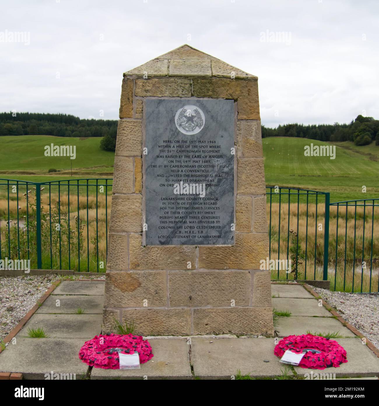 Cameronians (Scottish Rifles) memorial, Douglas, South Lanarkshire ...
