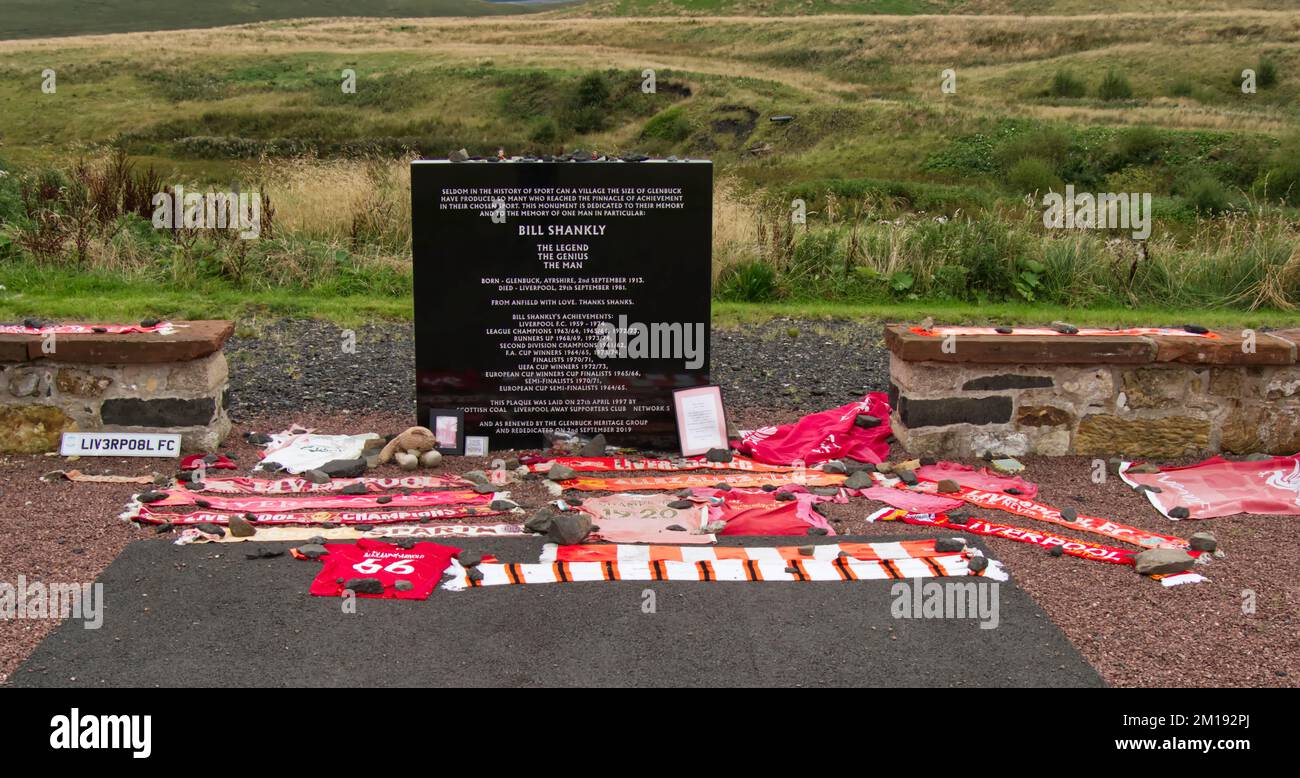 Bill Shankly memorial,Glenbuck Heritage Village, East Ayrshire,Scotland ...