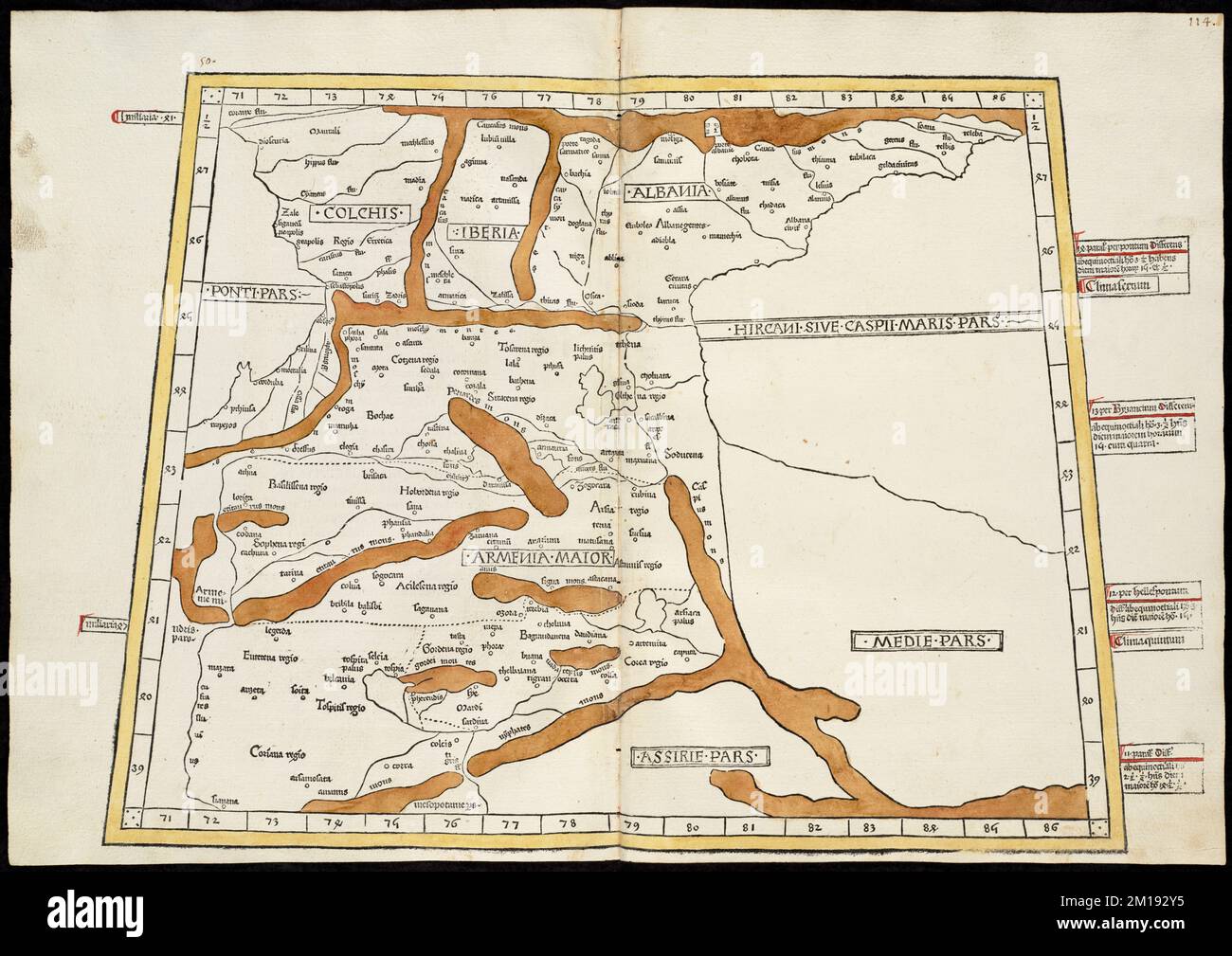 Tertia Asie tabula continet Colchide, Iberia, Albania :& maiorem ...