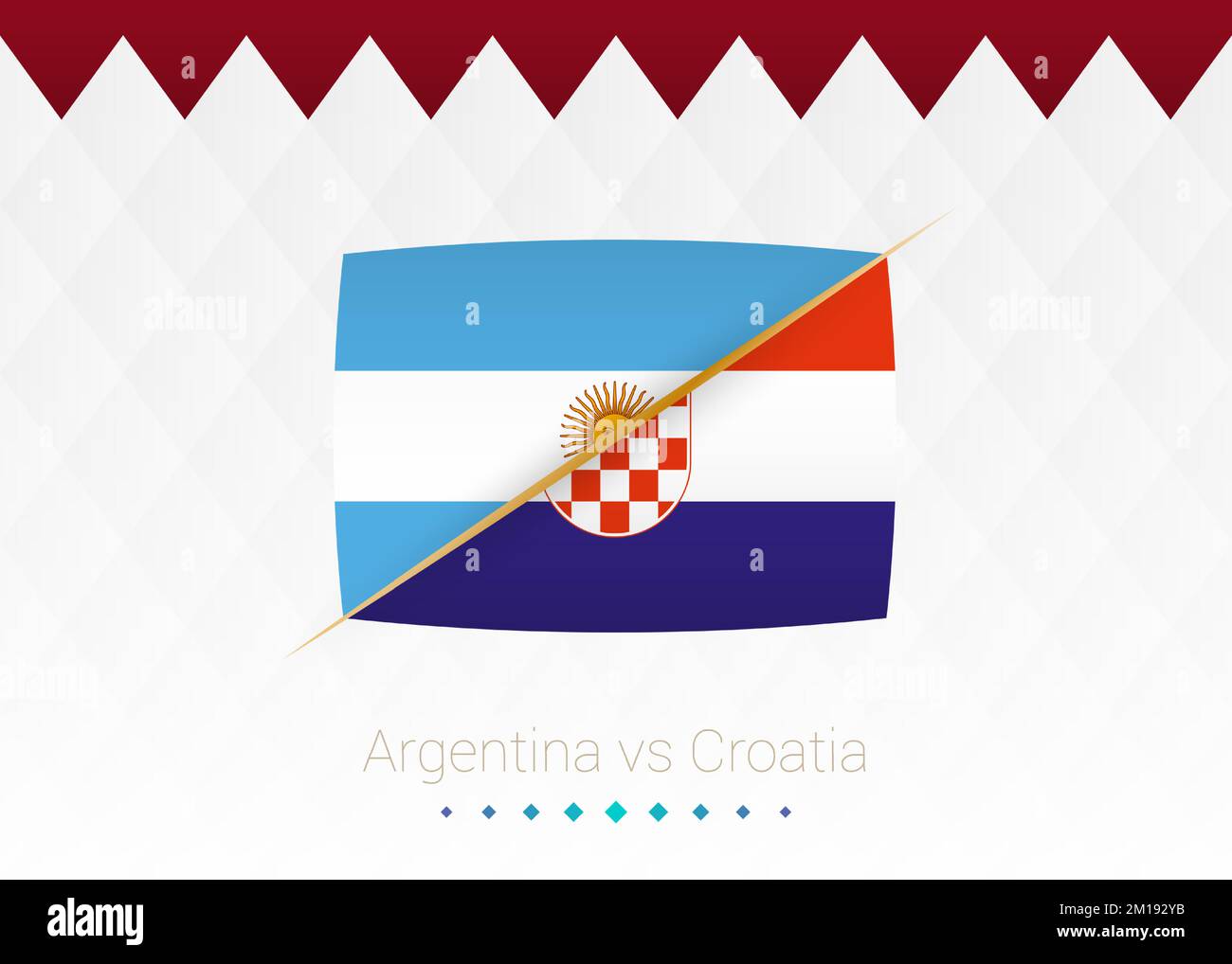 National football team Argentina vs Croatia, Semi finals. Soccer 2022 ...