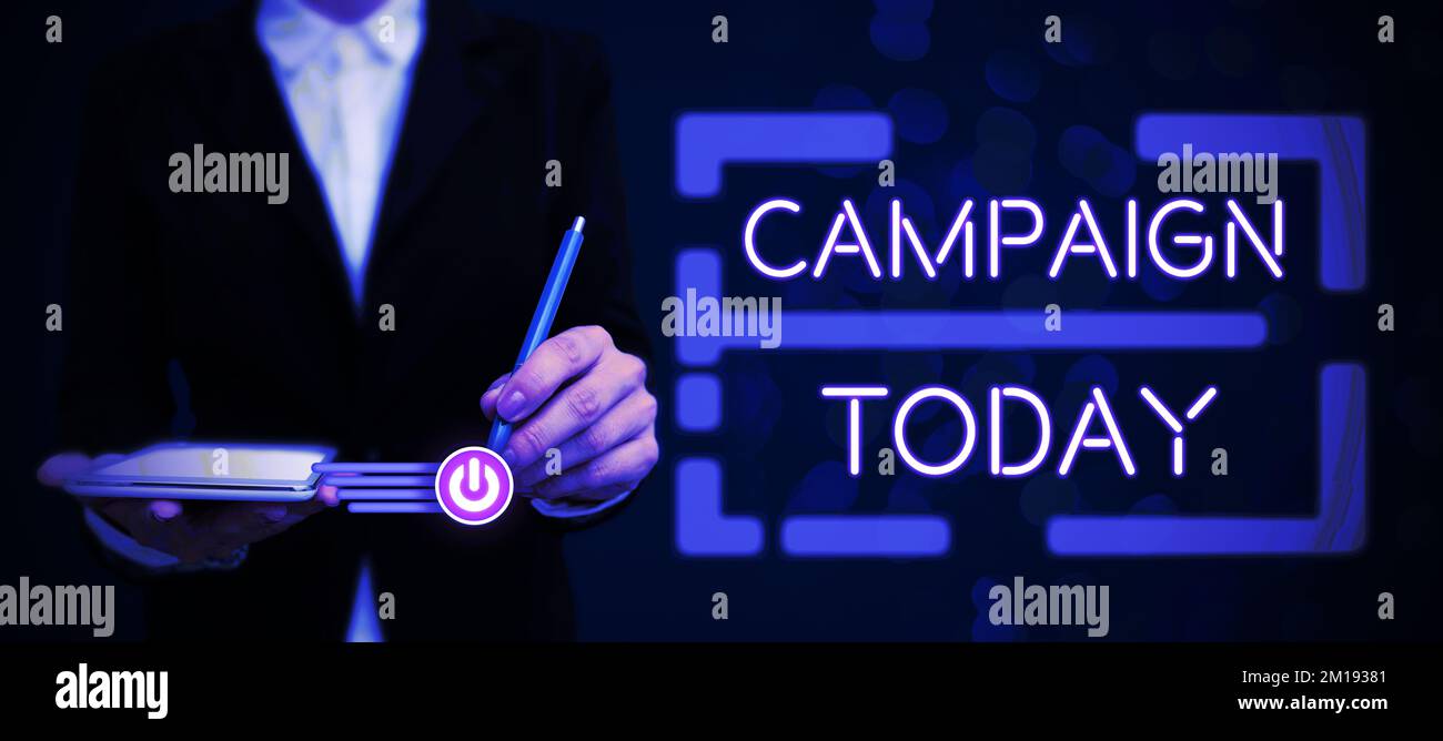 Inspiration showing sign Campaign. Business showcase organized course ...