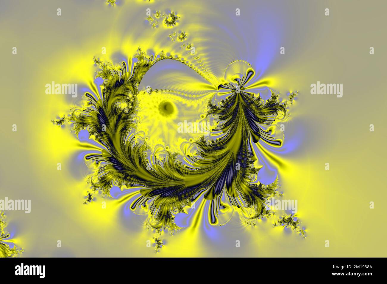 bright decorative yellow-blue pattern, abstract background, design ...