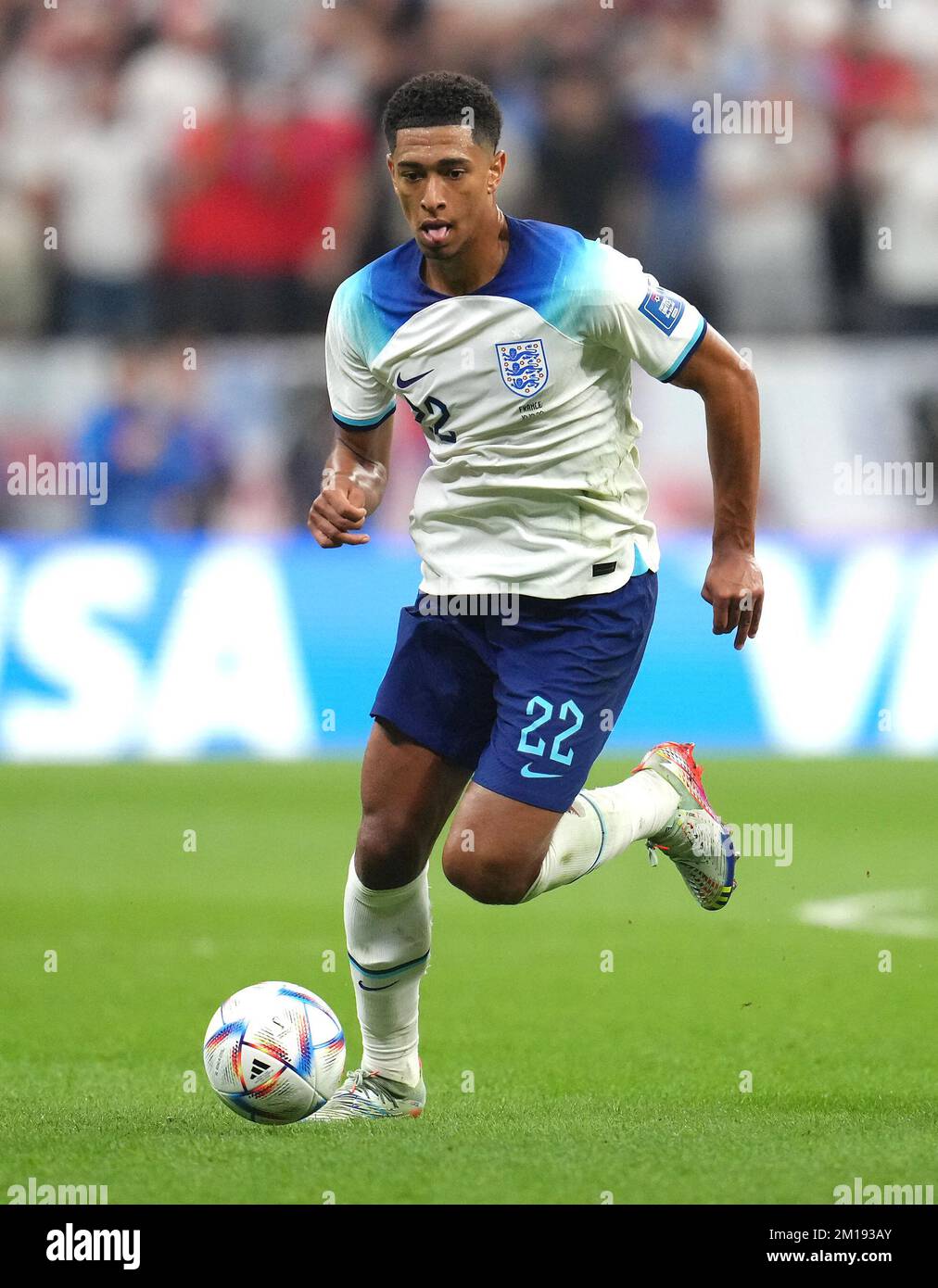 England's Jude Bellingham in action during the FIFA World Cup Quarter ...