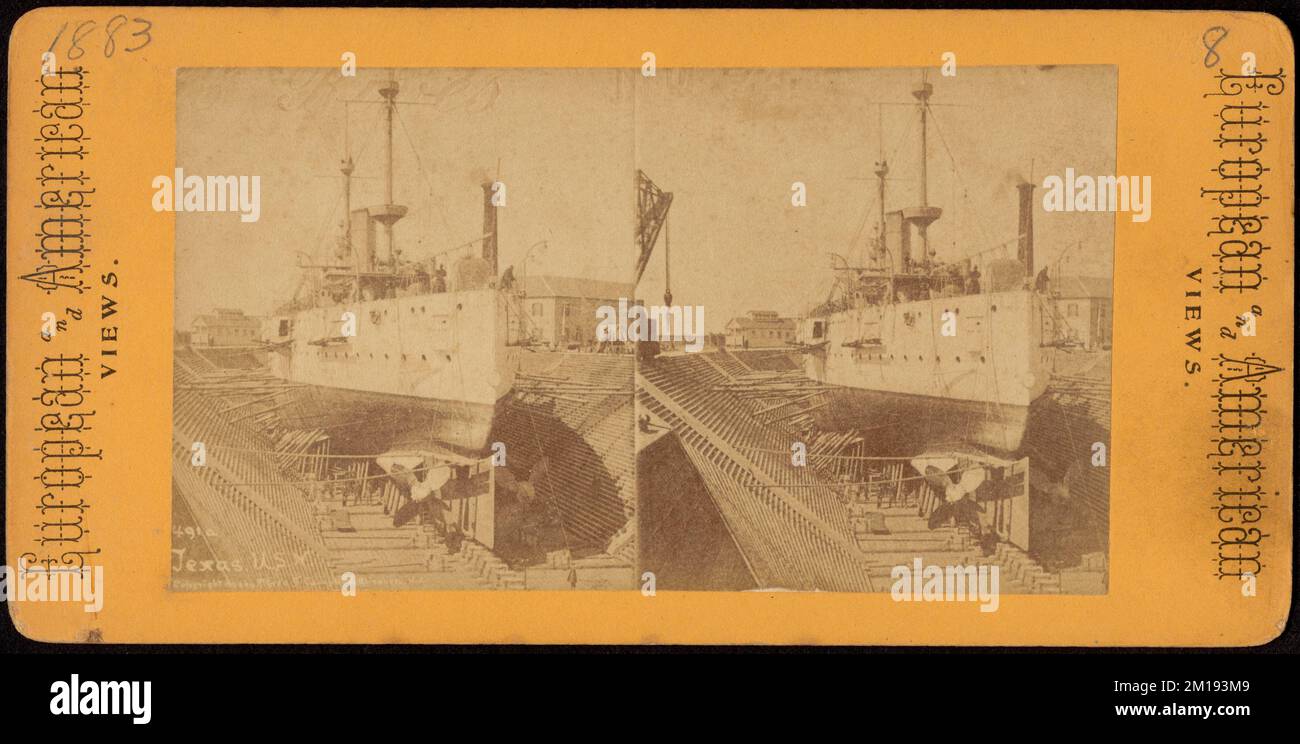 Texas, U.S.N. , Warships, Naval yards & naval stations Stock Photo - Alamy