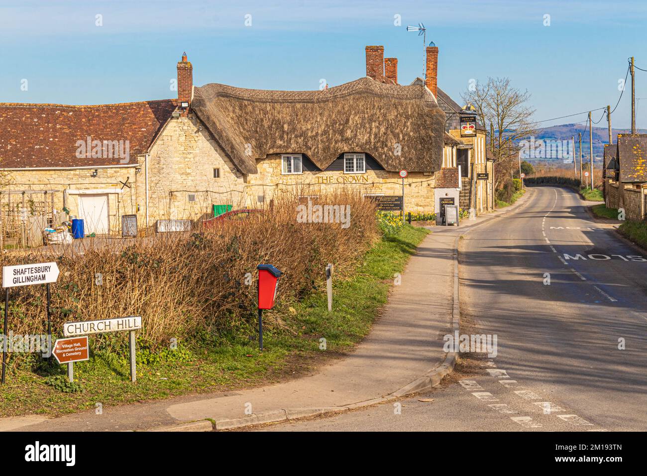 The Crown Inn Pub in Marnhull, Dorset made famous in Tess of the D ...