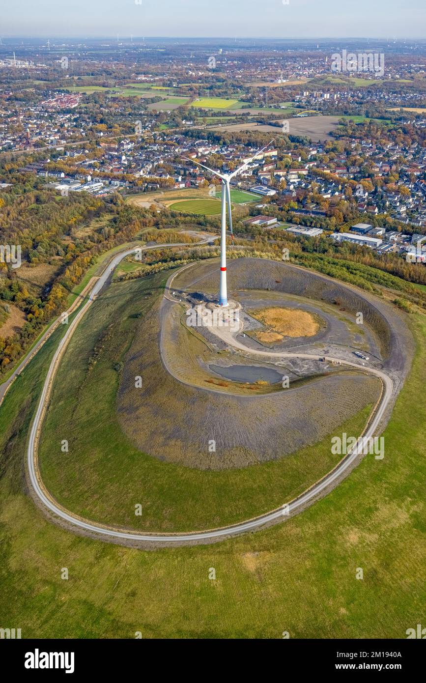 Mottbruchhalde with wind turbine in brauck district in gladbeck hi-res ...