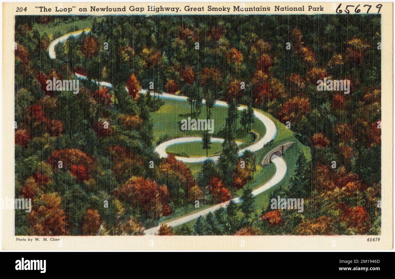 'The Loop' on Newfound Gap Highway, Great Smoky Mountains National Park ...