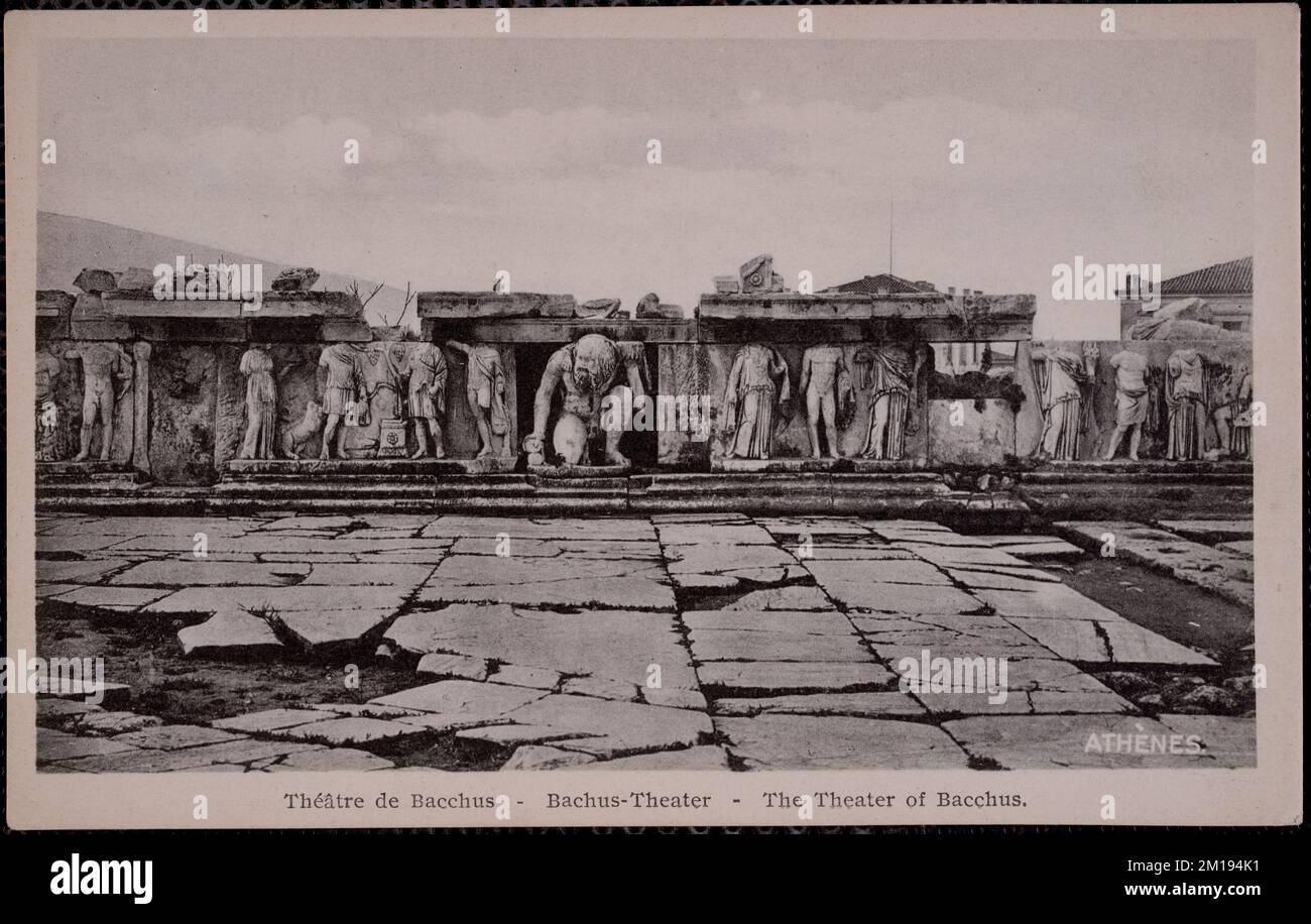 Théâtre de Bacchus - Bachus-Theater - The Theater of Bacchus - Άνάγλυφα ...