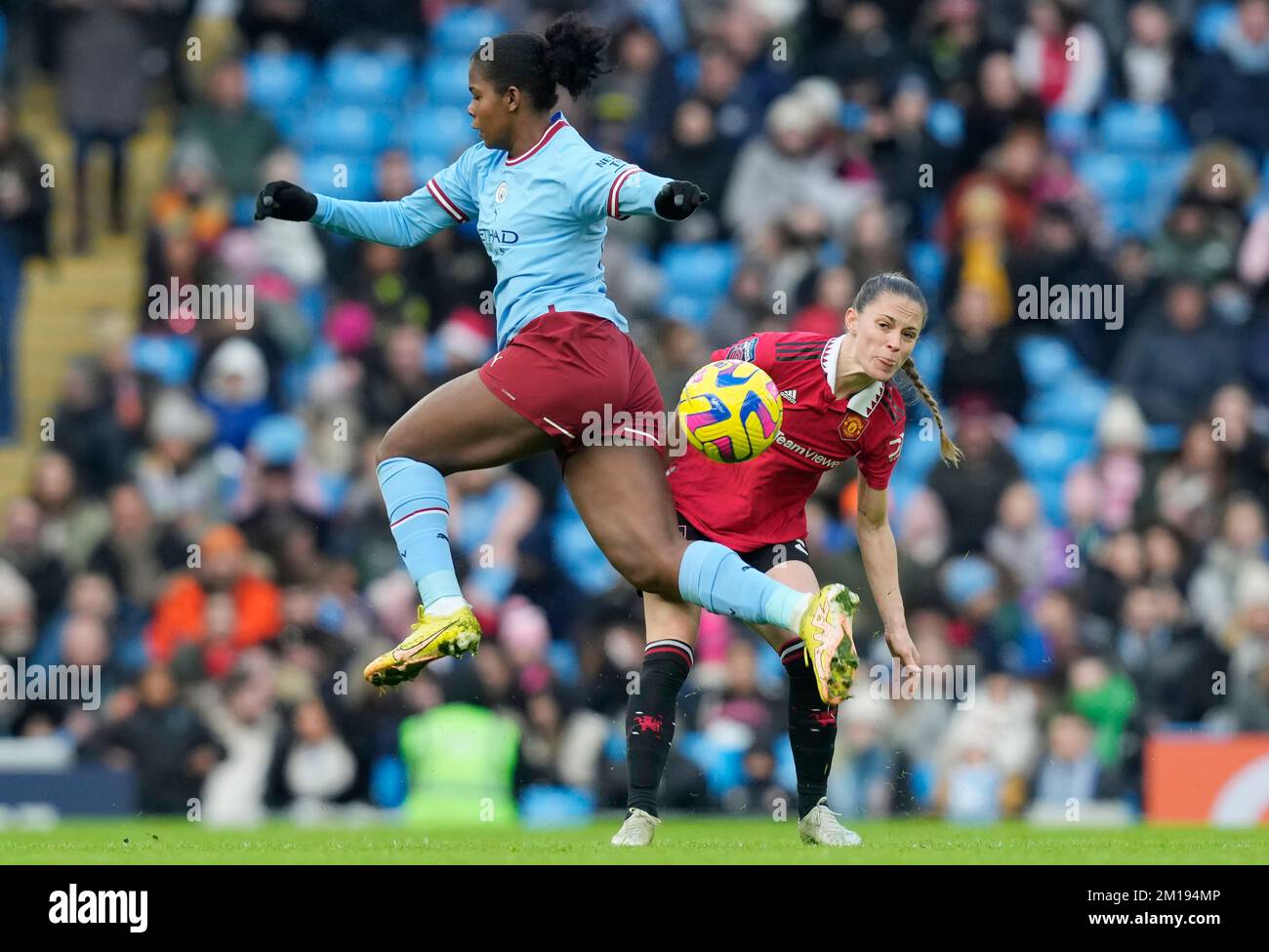 Manchester, UK. 11th Dec, 2022. Bunny Shaw of Manchester City checked ...