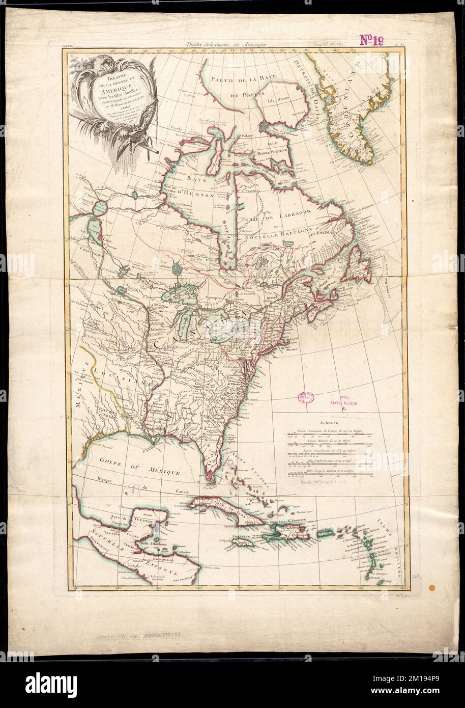Théatre de la guerre en Amerique, avec les Isles Antilles : projetté et ...
