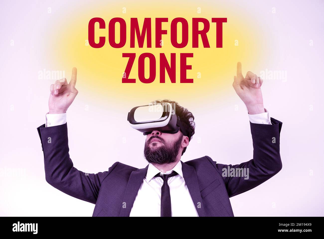 Text caption presenting Comfort Zone. Internet Concept A situation ...